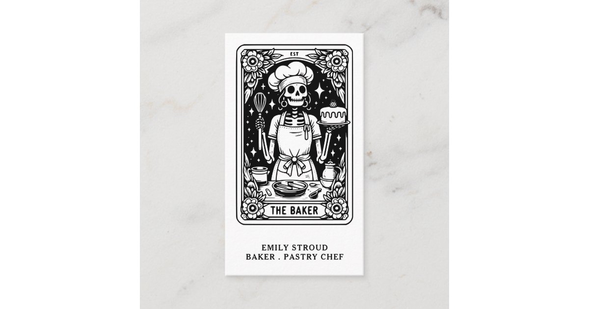 Tarot Baker Business Card | Zazzle