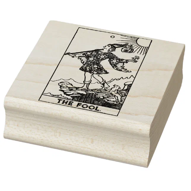 Tarot Card: The Fool: Personalized Text Rubber Stamp | Zazzle