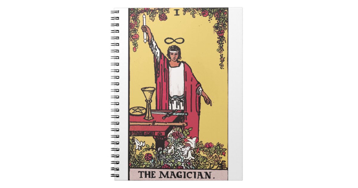 Tarot Card - The Magician Notebook | Zazzle