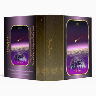 Tarot Card - The Star 1" Tarot Journal Binder | Zazzle