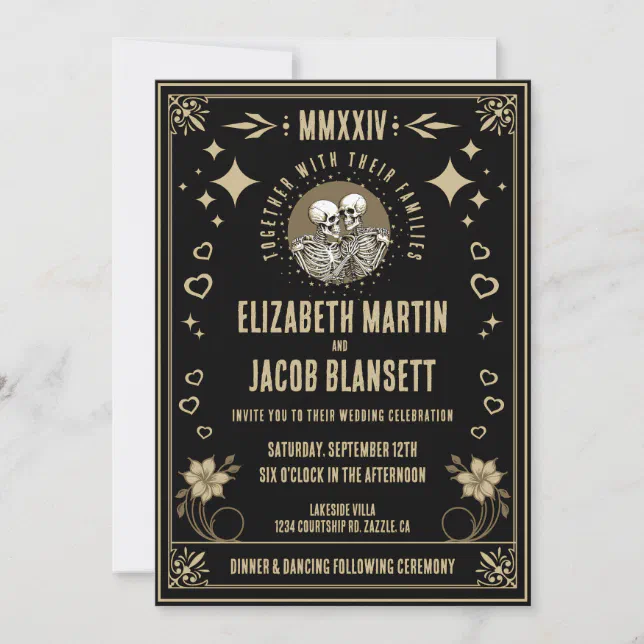 Tarot Card Wedding Invitation | Zazzle
