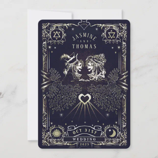 Tarot Card Wedding Invitation | Zazzle