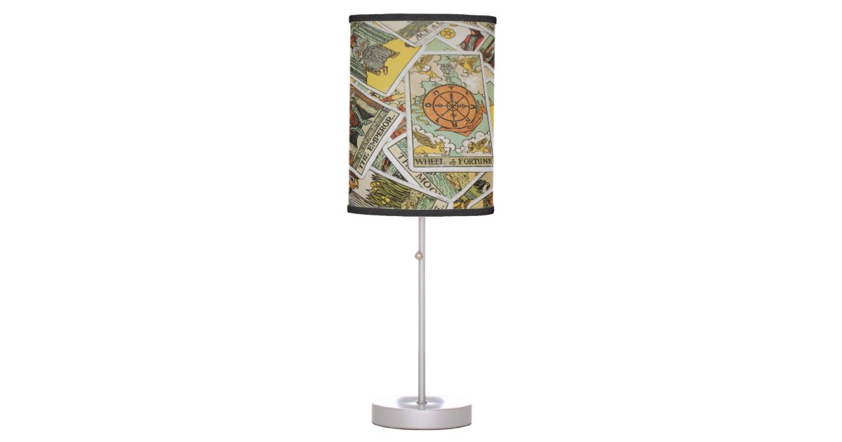 Tarot Cards pattern Table Lamp | Zazzle