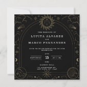 Tarot Gold Elegant Wedding Invitation | Zazzle
