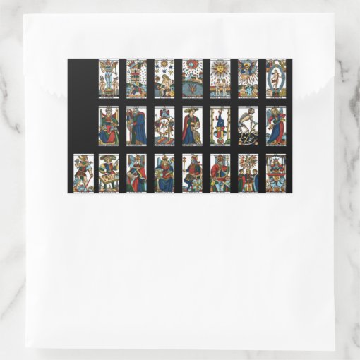 Tarot Major Arcana Classic Rectangular Sticker | Zazzle