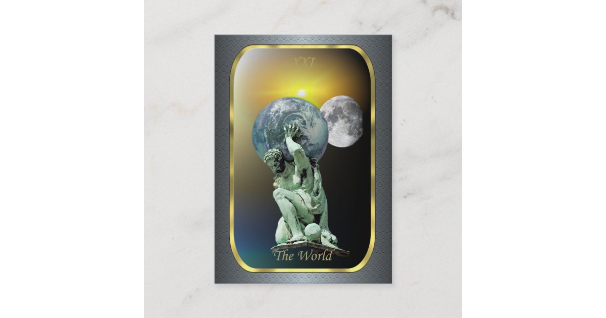 Tarot Profile Cards - The World | Zazzle