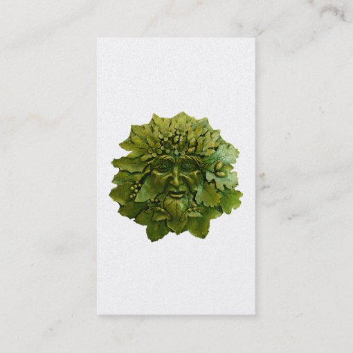 Tarot Reading Green Man Business Card | Zazzle