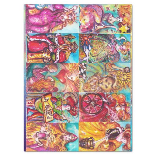 TAROTS OF THE LOST SHADOWS /STAR,MOON,SUN,EMPRESS TISSUE PAPER | Zazzle