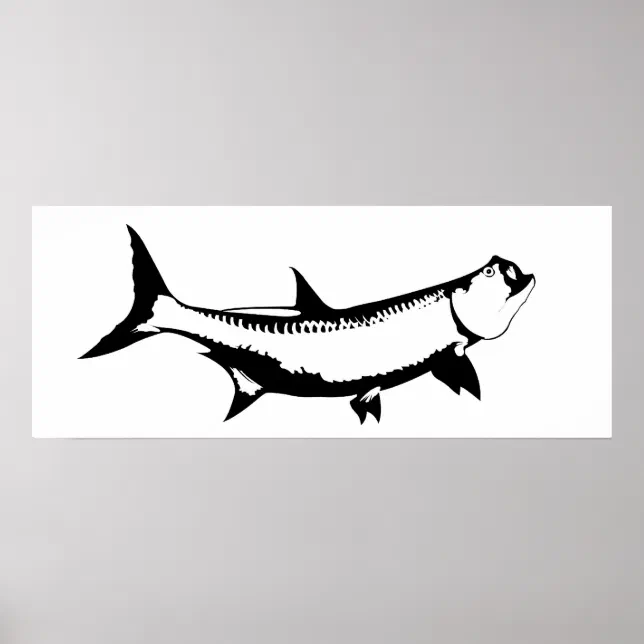 Tarpon Graphic Poster | Zazzle