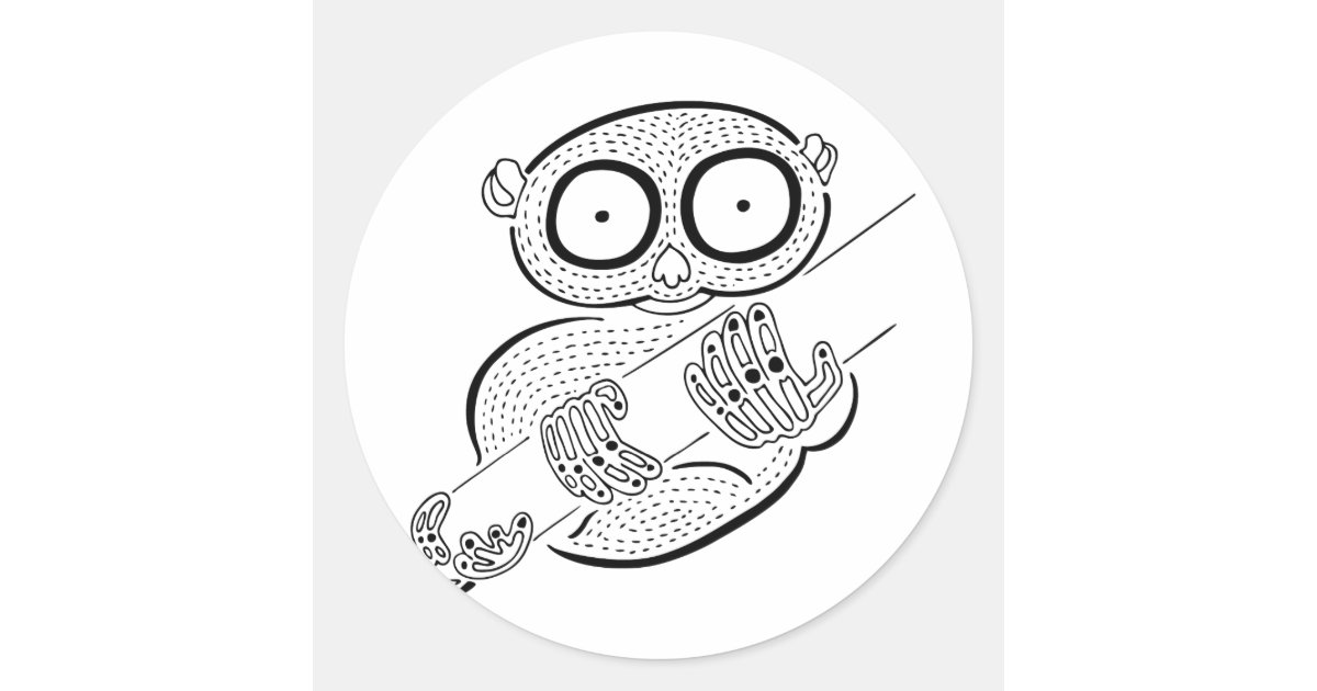 Tarsier Classic Round Sticker | Zazzle