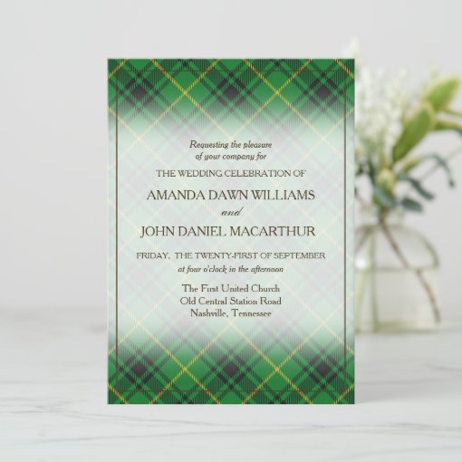 Tartan Beauty Clan Arthur MacArthur Scottish Plaid | Zazzle