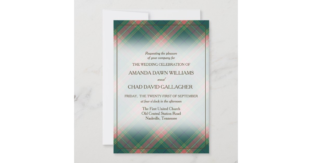 Tartan Beauty Clan Gallagher Irish Plaid | Zazzle