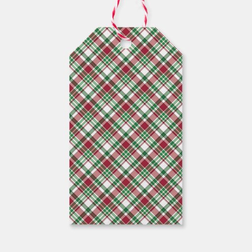 Tartan or Plaid To: Merry & Bright Photo Christmas Gift Tags | Zazzle