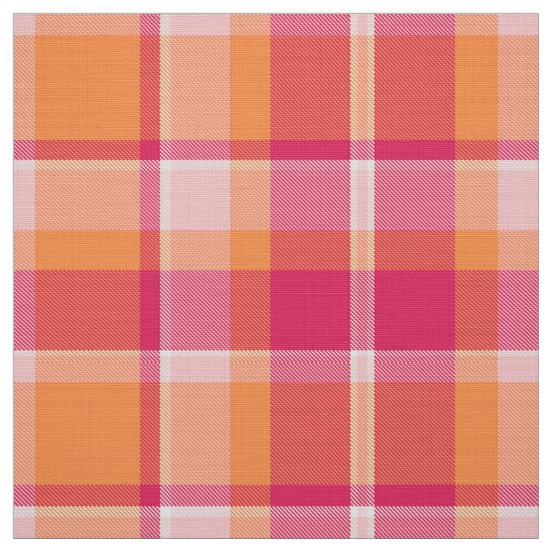 Orange And Pink Fabric | Zazzle