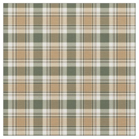 Earth Tone Plaid Fabric | Zazzle