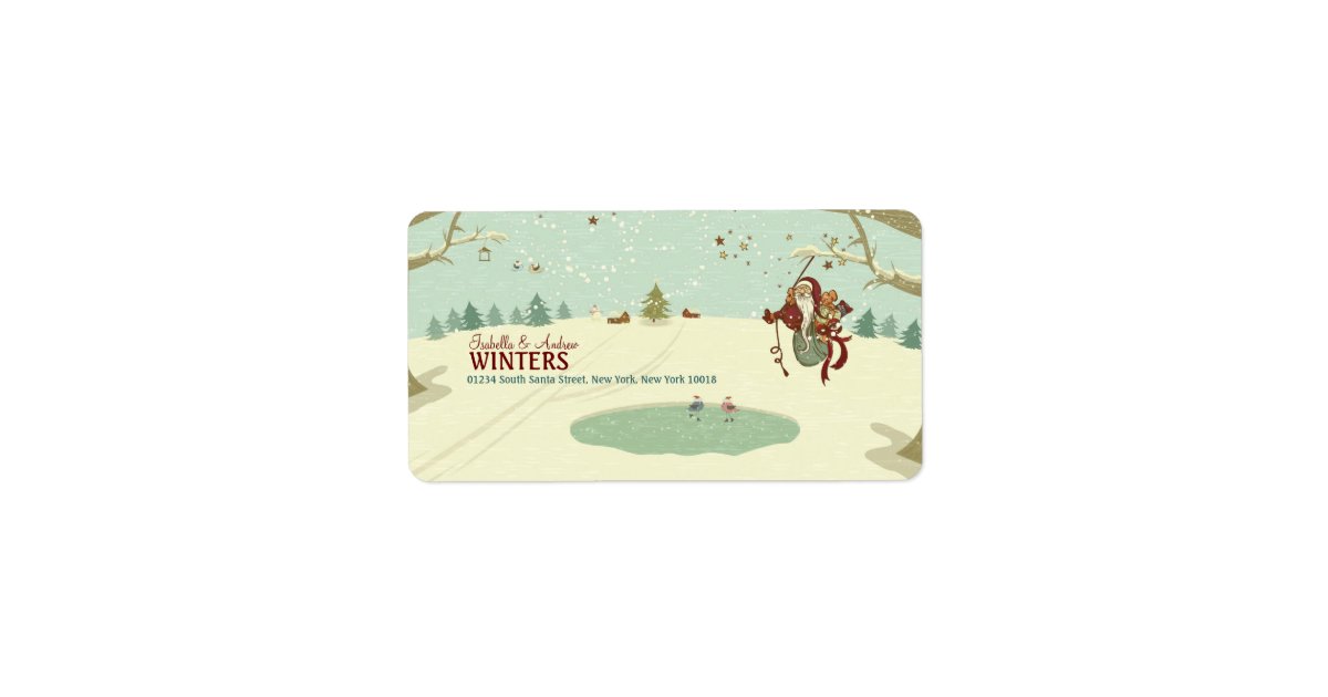 Tarzan Santa Label | Zazzle