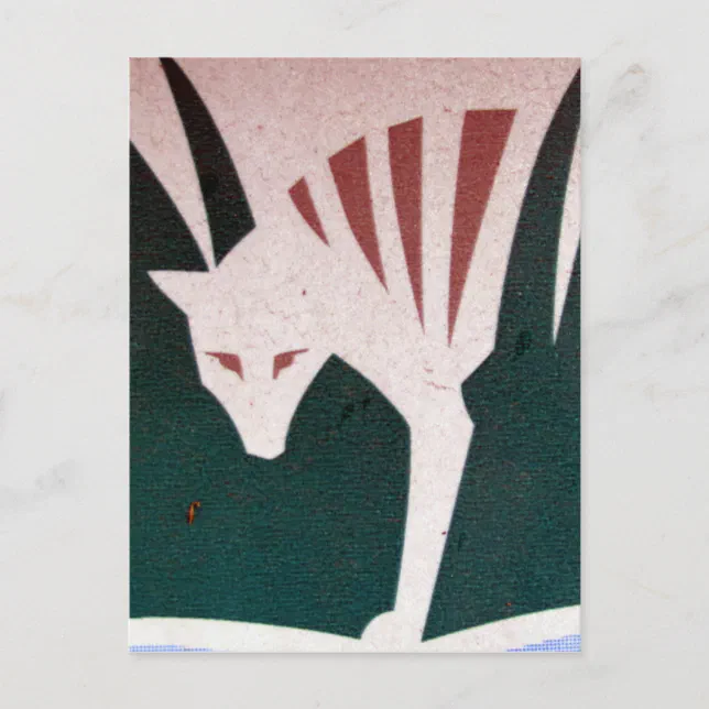 tassie tiger postcard | Zazzle