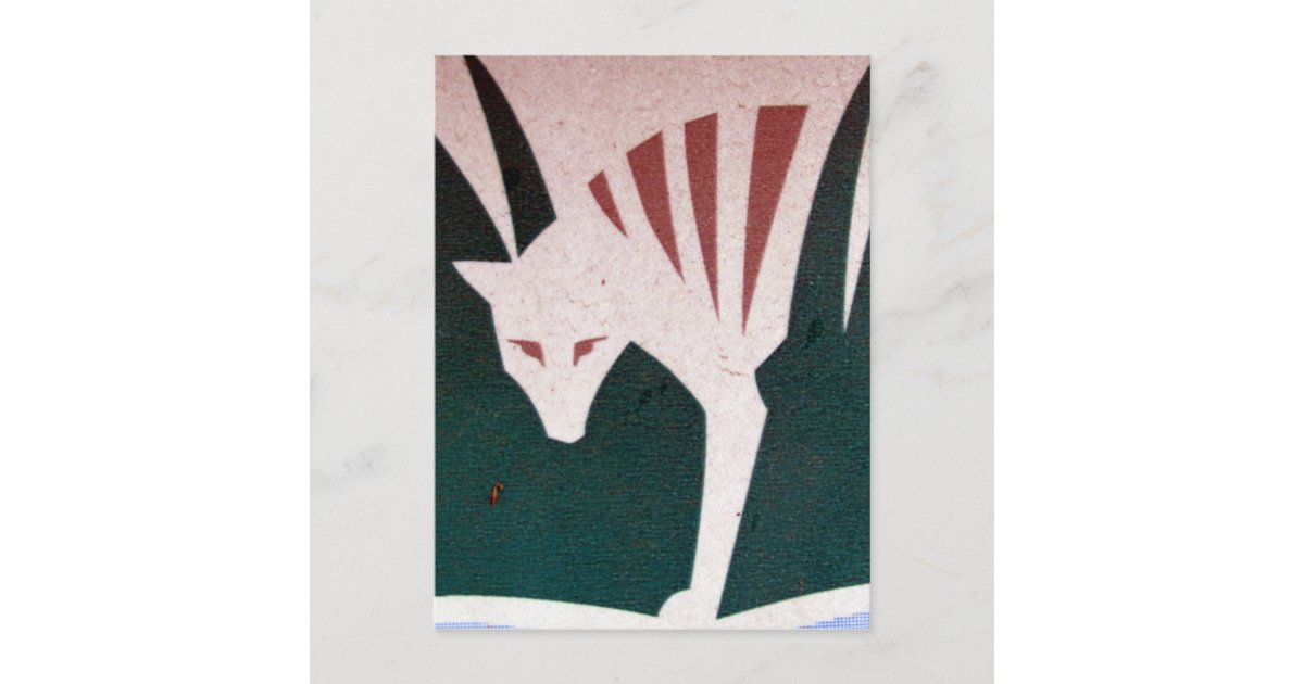 tassie tiger postcard | Zazzle