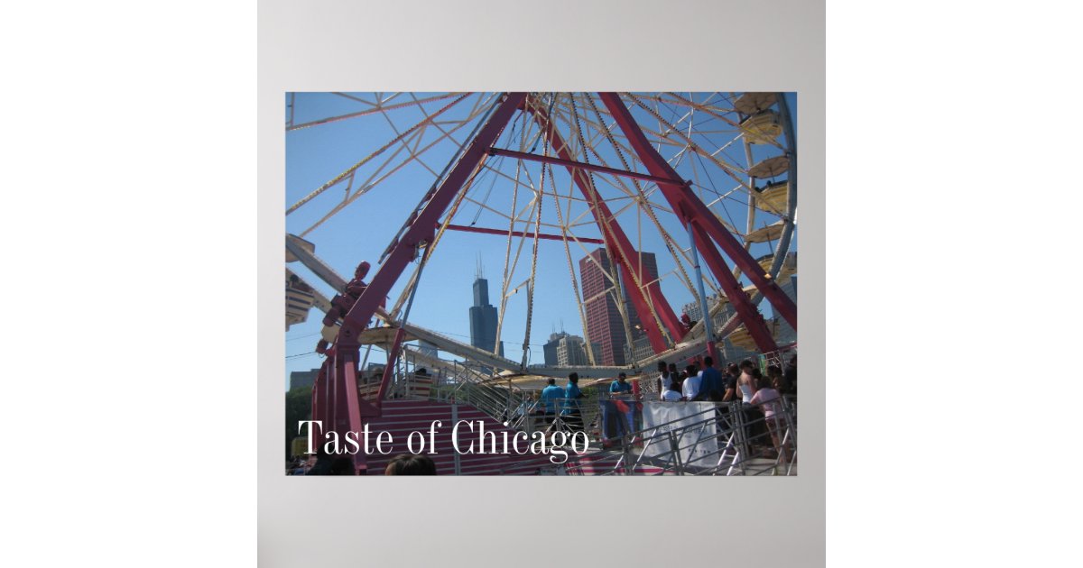 Taste of Chicago Poster | Zazzle