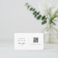 Taste & Review | Google Restaurant Logo QR Code Business Card | Zazzle