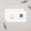 Taste & Review | Google Restaurant Logo QR Code Business Card | Zazzle
