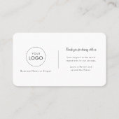 Taste & Review | Google Restaurant Logo QR Code Business Card | Zazzle