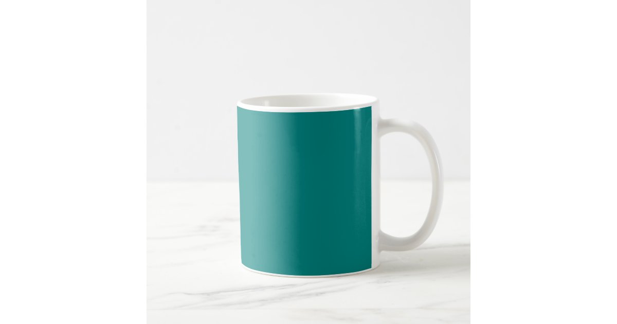 Tastefully Sophisticated Teal Color Coffee Mug | Zazzle
