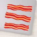 Tasty Bacon Strips Sticker | Zazzle