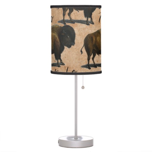 Tatanka Buffalo Bison Western Home Decor Table Lamp | Zazzle
