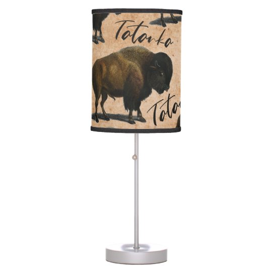 Tatanka Buffalo Bison Western Home Decor Table Lamp | Zazzle.com