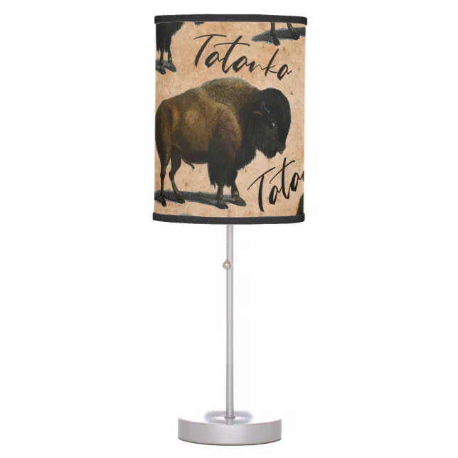 Tatanka Buffalo Bison Western Home Decor Table Lamp | Zazzle