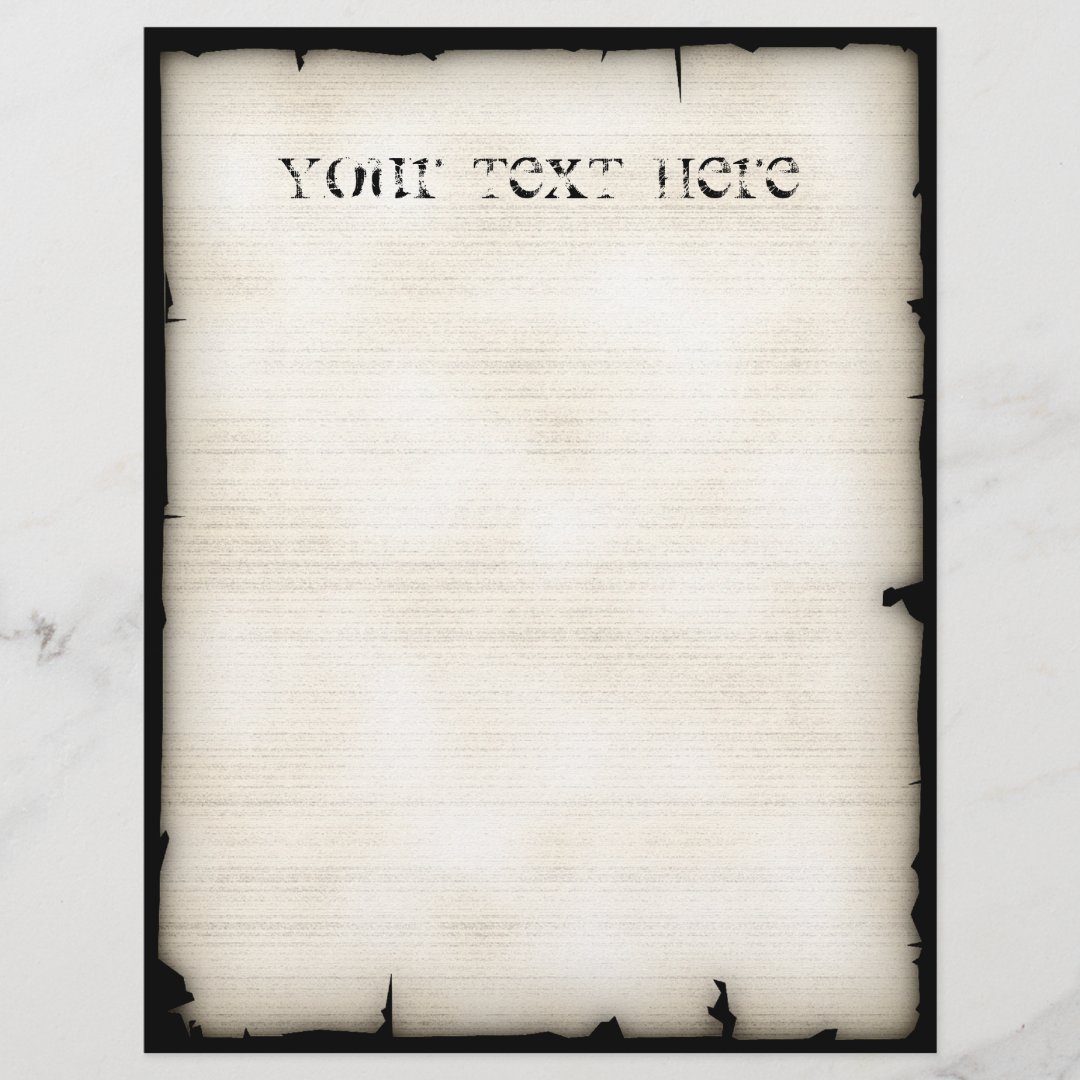 Tattered Western Style Letterhead | Zazzle