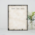 Tattered Western Style Letterhead | Zazzle