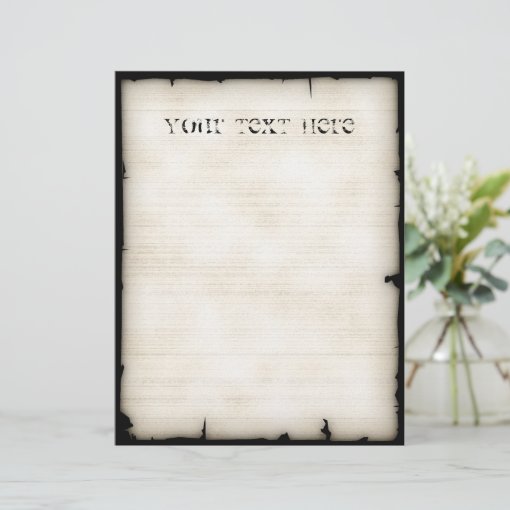 Tattered Western Style Letterhead | Zazzle