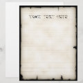 Tattered Western Style Letterhead | Zazzle