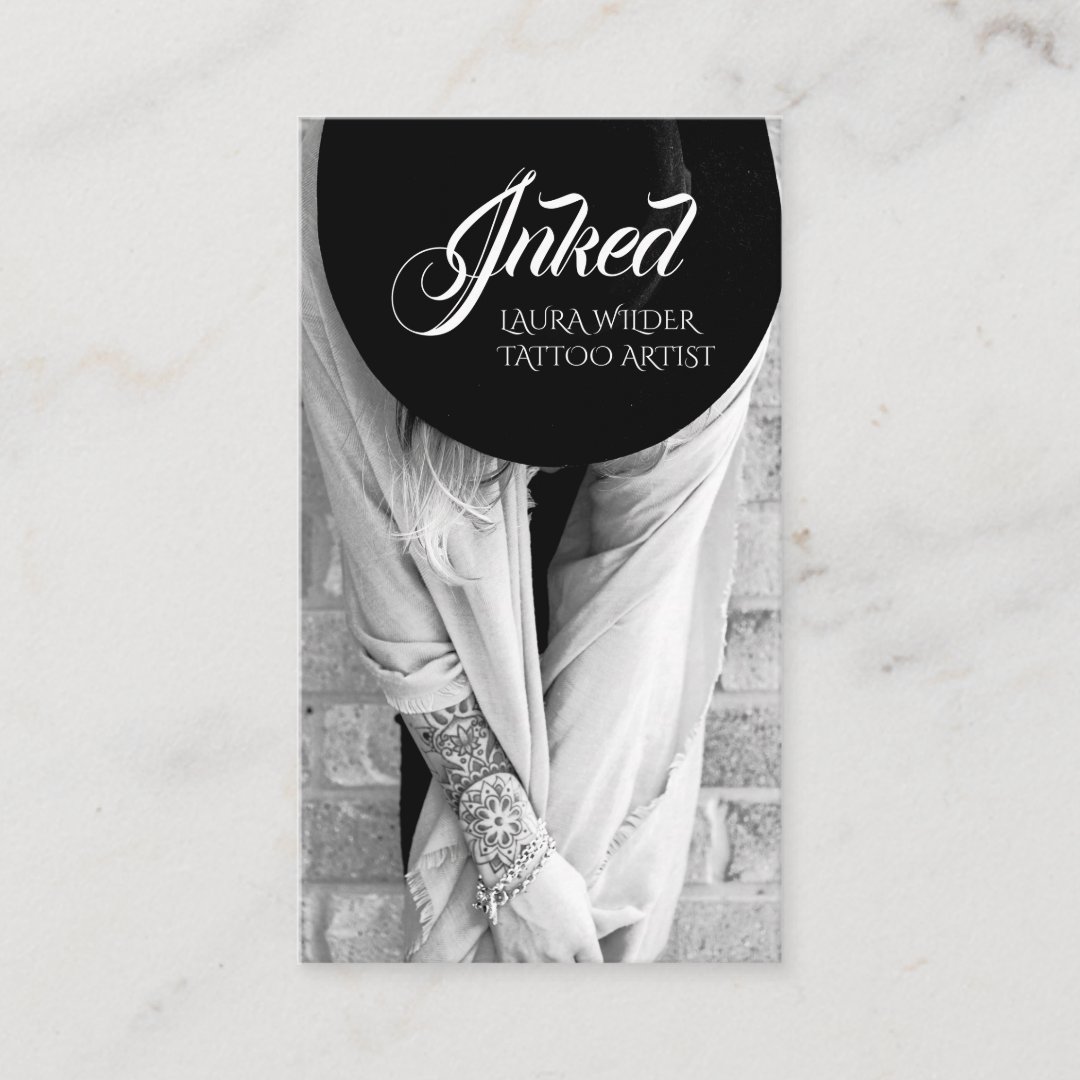 Tattoo Artist Business Card | Zazzle