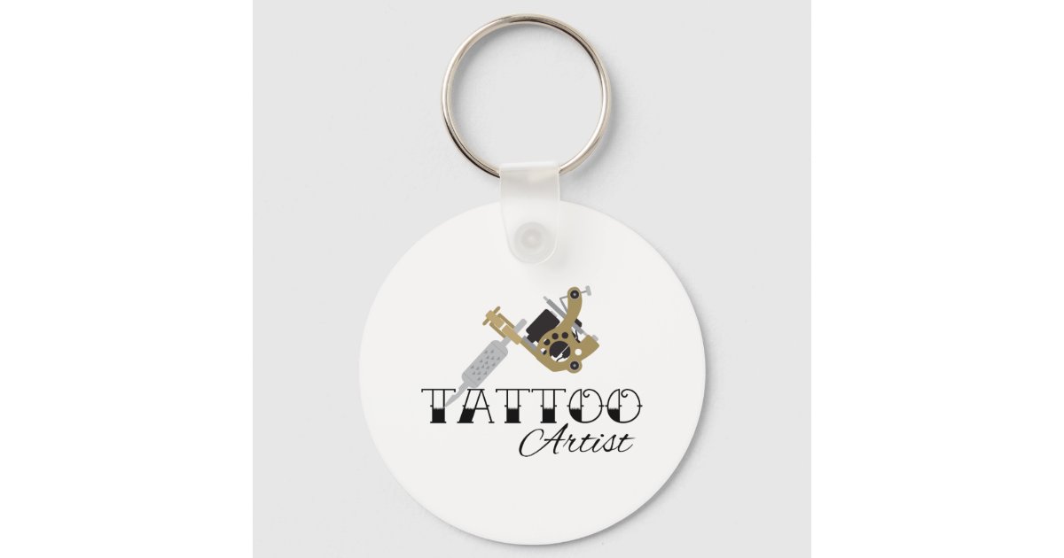 Tattoo Artist Keychain | Zazzle