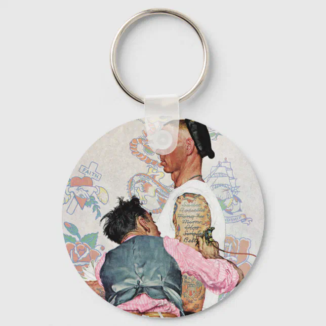 Tattoo Artist Keychain | Zazzle