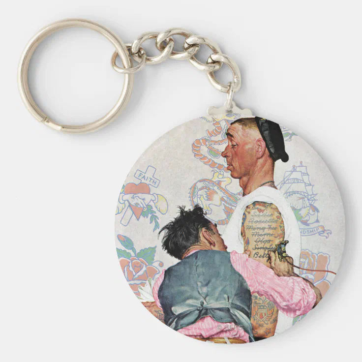 Tattoo Artist Keychain | Zazzle