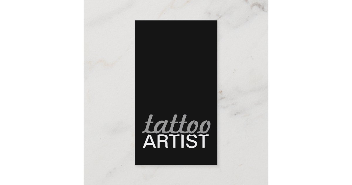 tattoo artist punch card | Zazzle