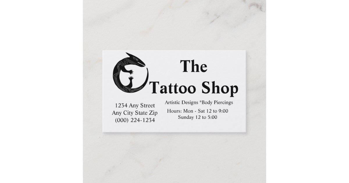Tattoo Business Cards | Zazzle