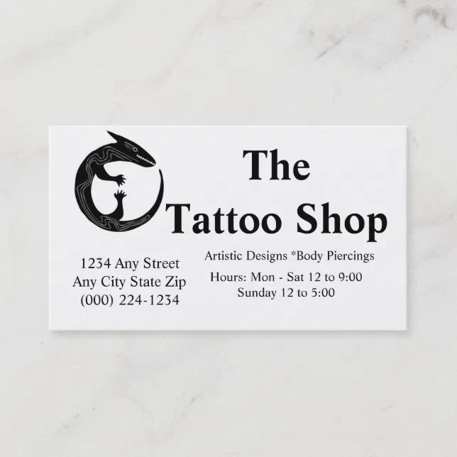 Tattoo Business Cards | Zazzle