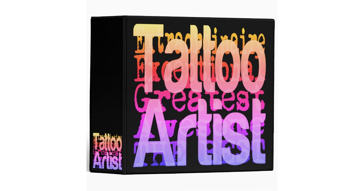 Tattoo Extraordinaire 3 Ring Binder | Zazzle