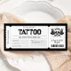 Tattoo Get Inked Gift Ticket Voucher Invitation | Zazzle