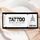 Tattoo Get Inked Gift Ticket Voucher Invitation | Zazzle