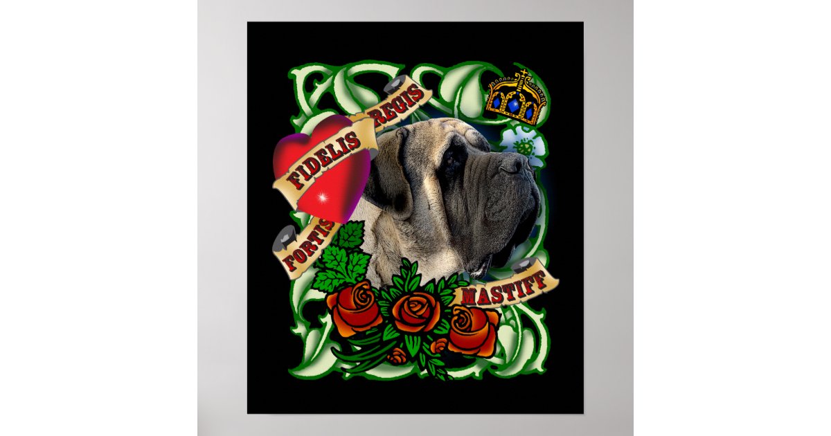 Tattoo Mastiff Poster | Zazzle