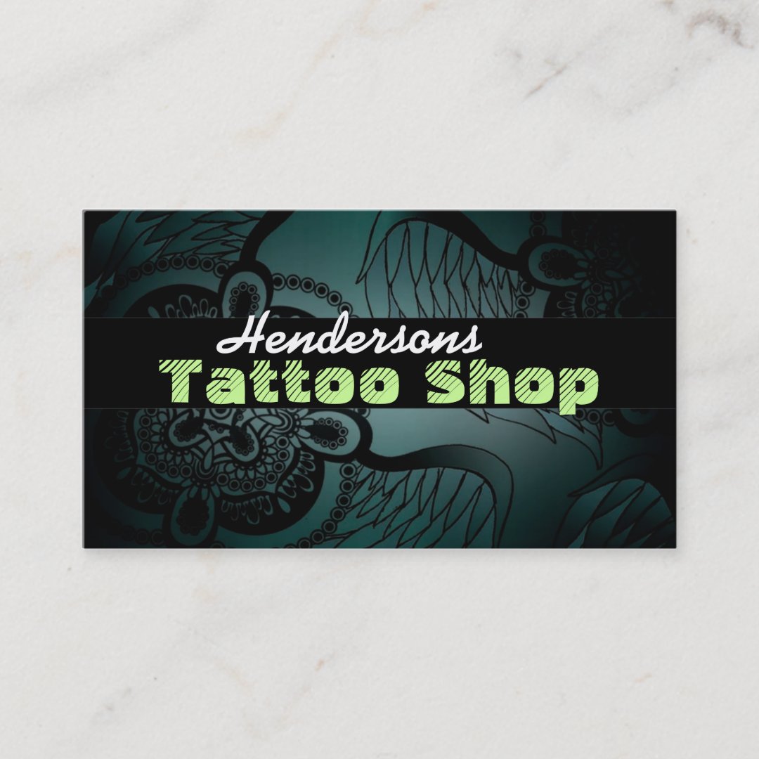 Tattoo Shop Business Cards | Zazzle