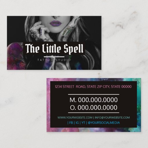 Tattoo Studio / Tattoo Artist Business Card | Zazzle