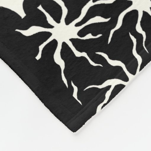Tattooed gypsy woman in black and white fleece blanket | Zazzle