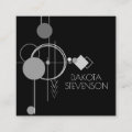 Tattoos Modern Art Deco | Black and Gray Branding Calling Card | Zazzle